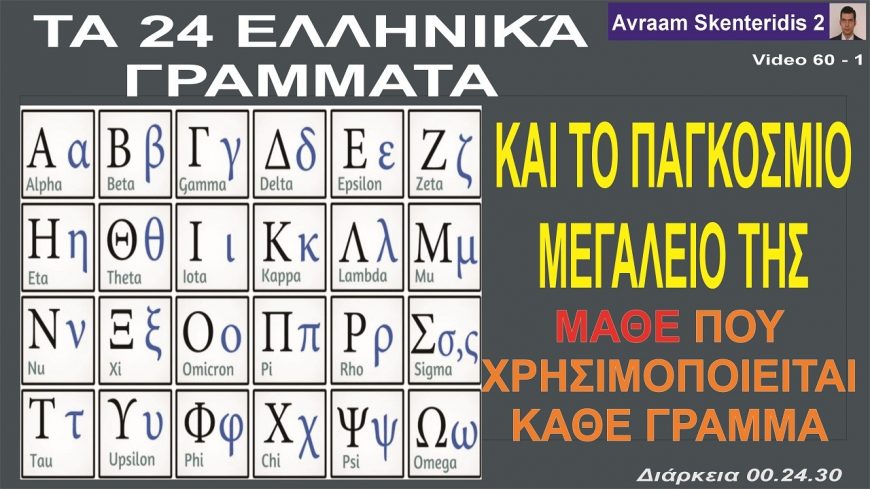 Μάθε για κάθε ένα από τα 24 Ελληνικά Γράμματα. Που χρησιμοποιούνται ...