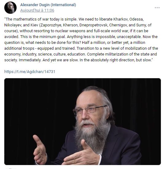 Alexander Dugin για επόμενη μέρα: Πρέπει να απελευθερώσουμε ως και το ...