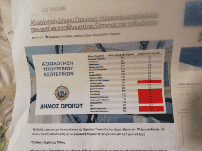 ΙΩΑΝΝΗΣ ΚΑΛΑΚΟΣ : Κ. ΔΗΜΑΡΧΕ ΤΟΥ ΩΡΩΠΟΥ: Η ΣΤΡΑΒΟΣ ΕΙΝΑΙ Ο ΓΙΑΛΟΣ Η ...